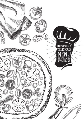 Art restaurant menu Royalty Free Vector Image - VectorStock
