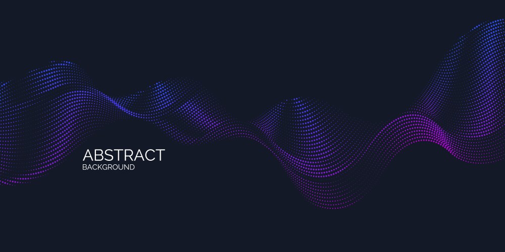 Abstract background with dynamic waves Royalty Free Vector