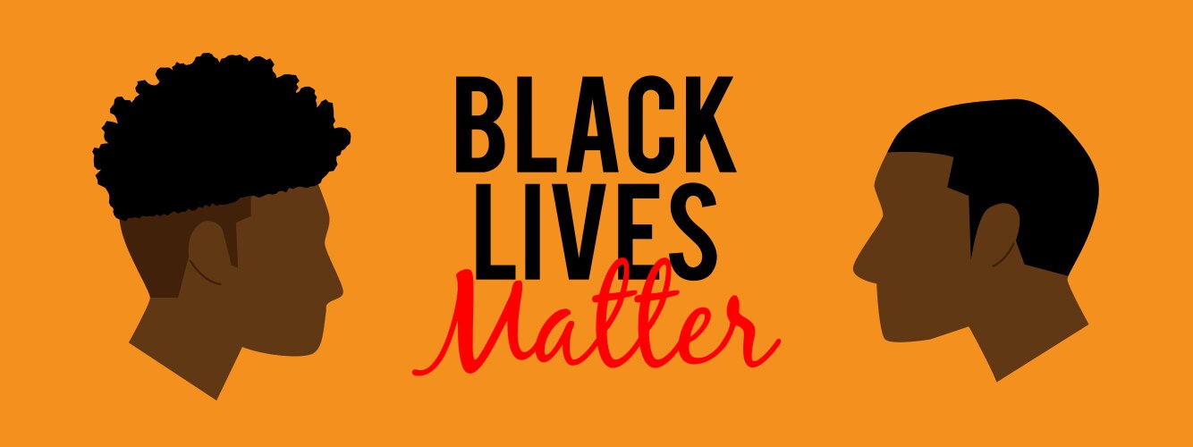 Black lives matter cartoon Royalty Free Vector Image