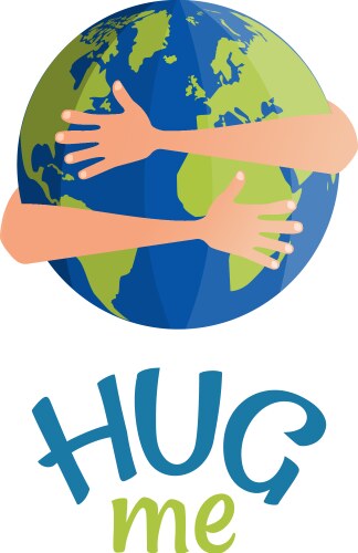 Smiling earth day poster Royalty Free Vector Image