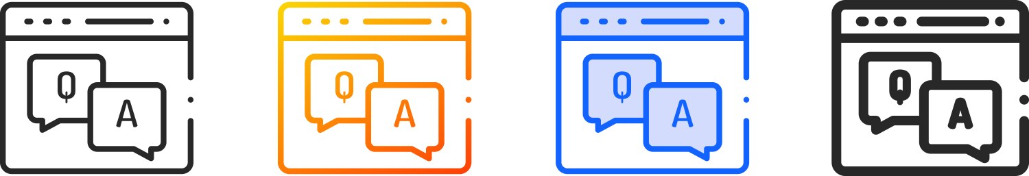 Calling iconthin linear gradient blue stroke Vector Image