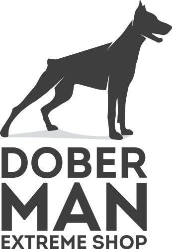 Doberman dog Royalty Free Vector Image - VectorStock