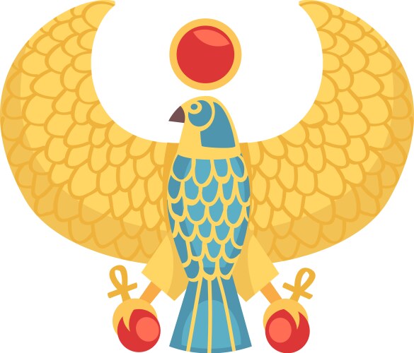 Egyptian Bird Symbols Ancient Egypt Hieroglyphs And Flying Bird,