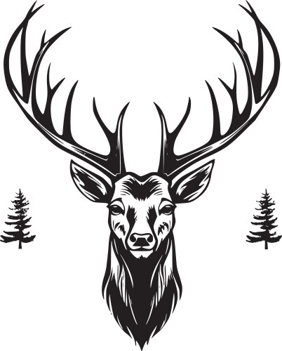 Black and White Elk Vector Images (over 8,900)