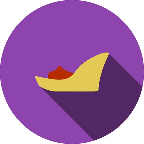 Platform shoe icon Royalty Free Vector Image - VectorStock