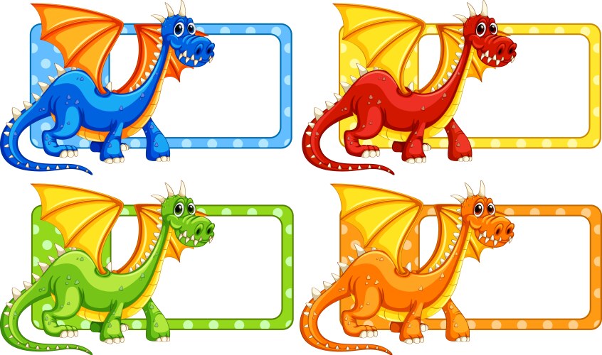 Doodle drawing for dragon with wings Royalty Free Vector