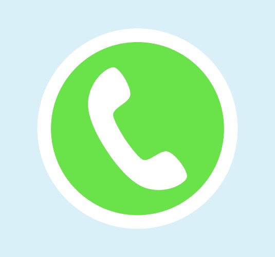 Green phone icon Royalty Free Vector Image - VectorStock