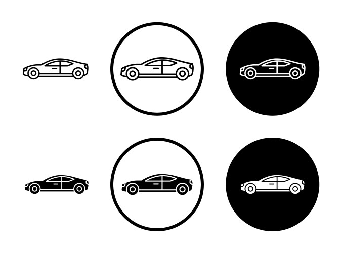 Car side view icon Royalty Free Vector Image - VectorStock