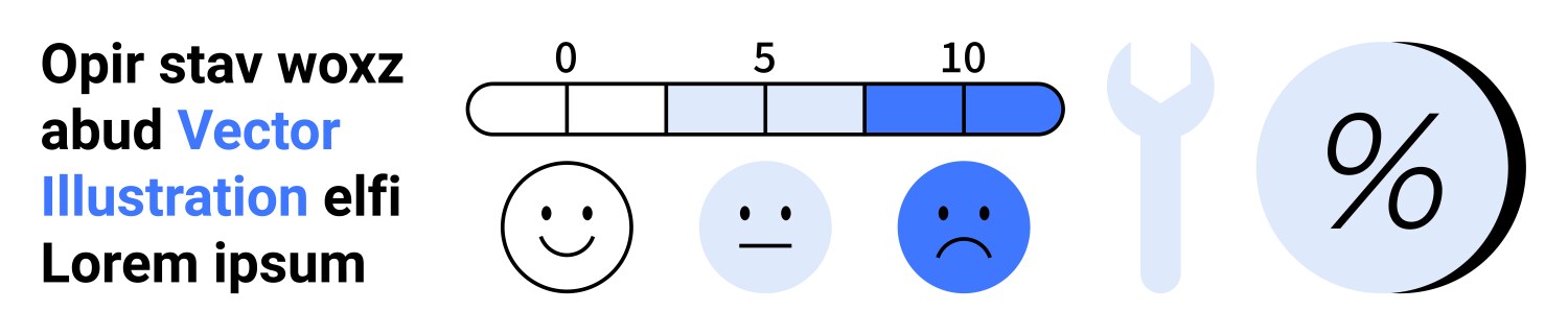 Customer satisfaction meter with emoticons Vector Image