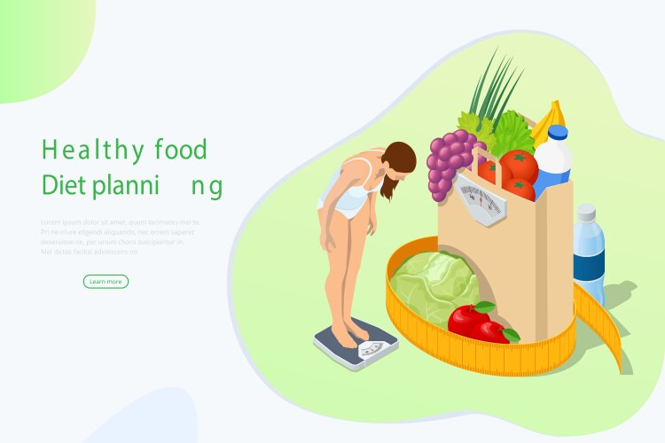 Healthy eating chart Royalty Free Vector Image