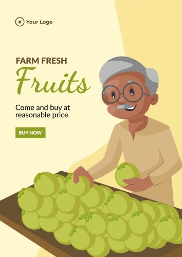 Fresh farm Royalty Free Vector Image - VectorStock