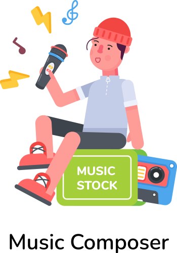 Music composer Royalty Free Vector Image - VectorStock