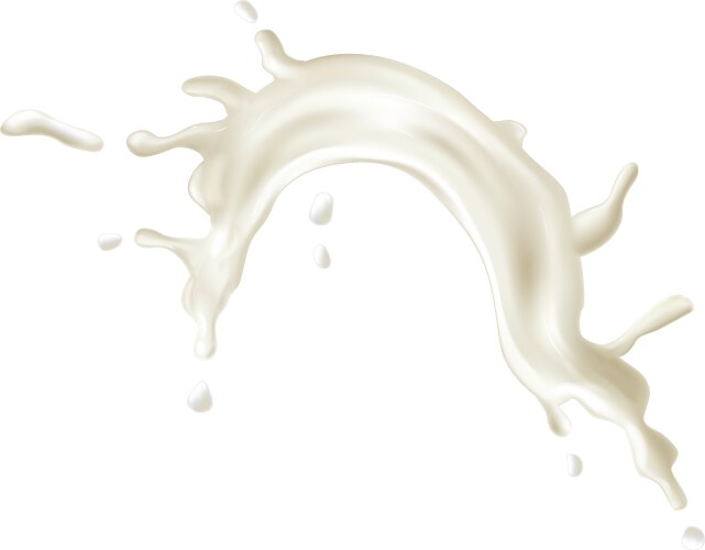 Dairy milk splash cartoon Royalty Free Vector Image