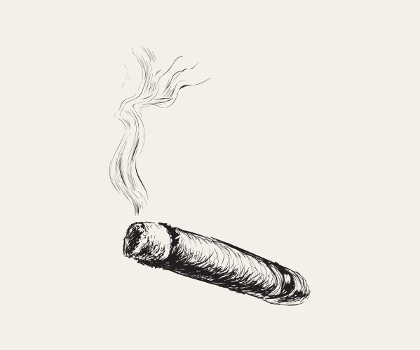 Sketch posters with tobacco and smoking collection