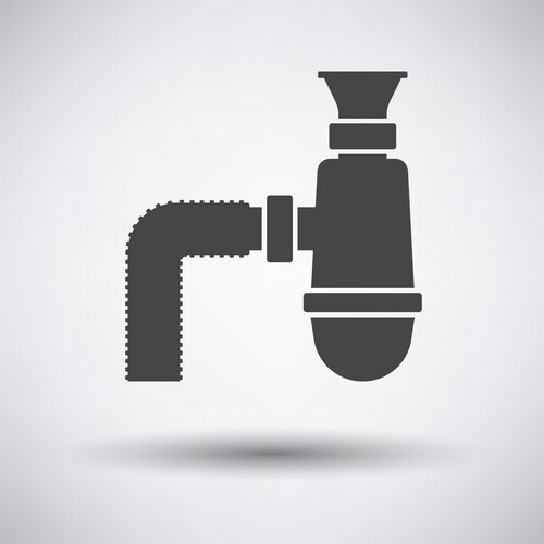 Bathroom siphon icon Royalty Free Vector Image