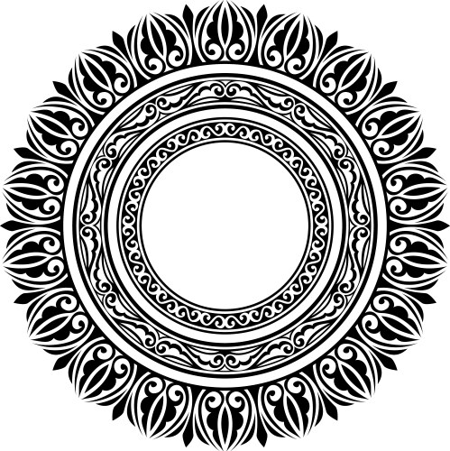 Circle frames Royalty Free Vector Image - VectorStock