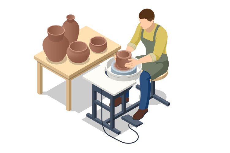 Pottery Wheel Vector Images (over 1,400)