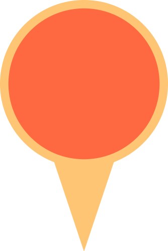 Map pin sign location icon marker point button Vector Image