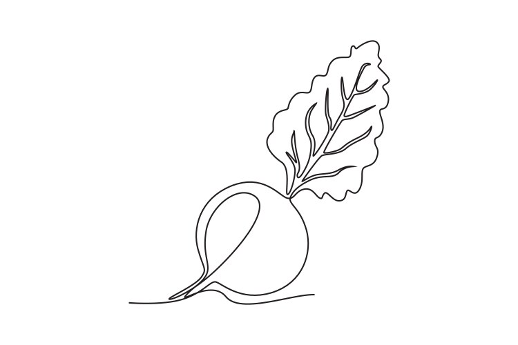 Single continuous line drawing of whole healthy Vector Image