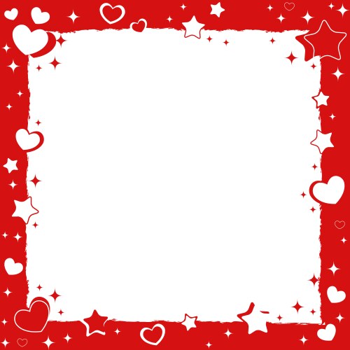 Round heart frame i love you romantic labels Vector Image