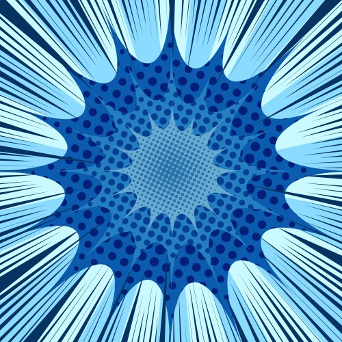 Comic burst template Royalty Free Vector Image