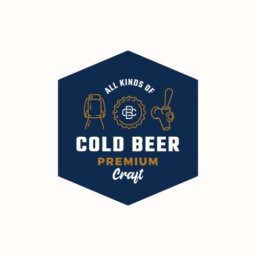 Beer stamp Royalty Free Vector Image - VectorStock