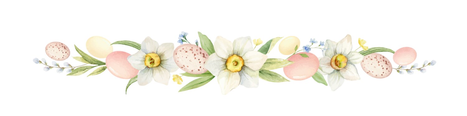 Easter Flowers Borders Clip Art Flower Border Clipart Stock