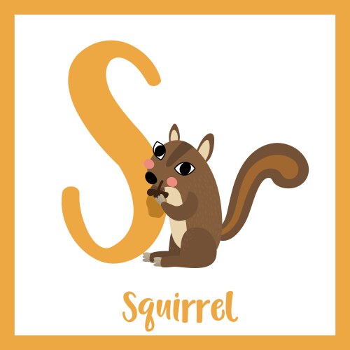 Letter i tracing iguana Royalty Free Vector Image