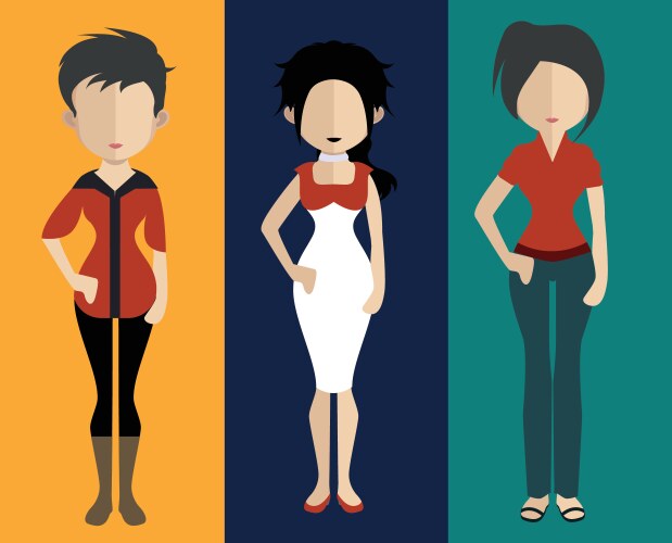 Woman Body Avatars Vector Images (over 12,000)
