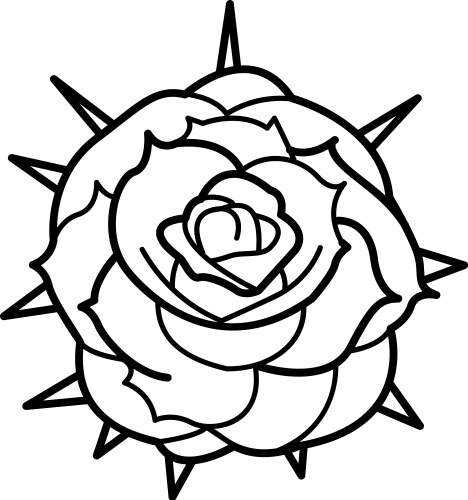 Rose with Thorn Vector Images (over 4,100)