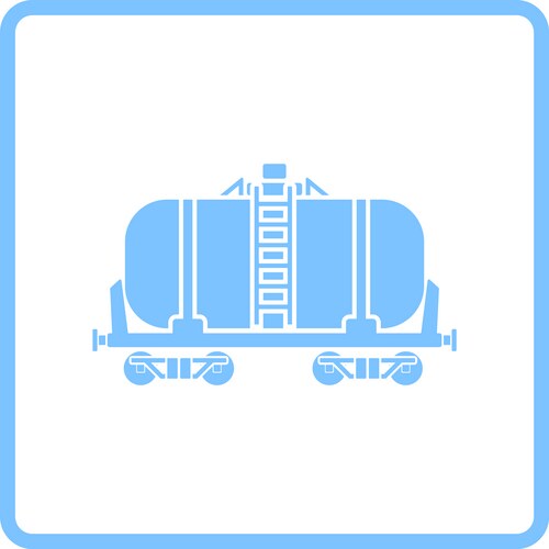 Oil railway tank icon Royalty Free Vector Image