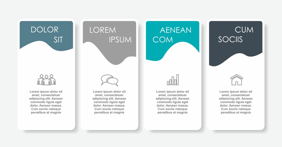 Infographic design template with place Royalty Free Vector