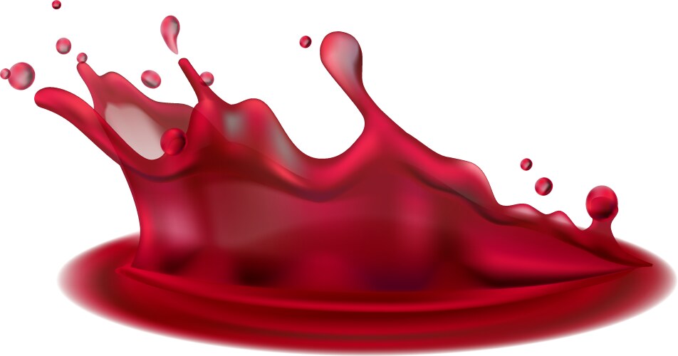 Red wine splash collection Royalty Free Vector Image