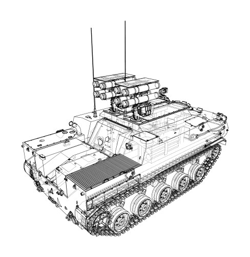 Anti-tank armored car Royalty Free Vector Image