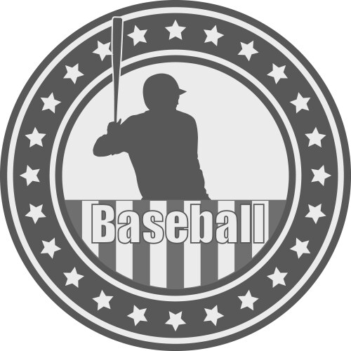 Simple baseball icons set Royalty Free Vector Image