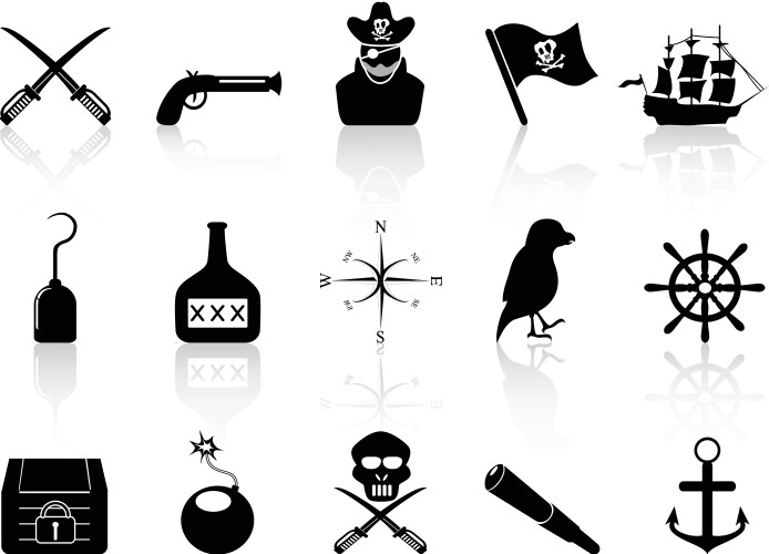 Black and White Pirate Vector Images (over 46,000)