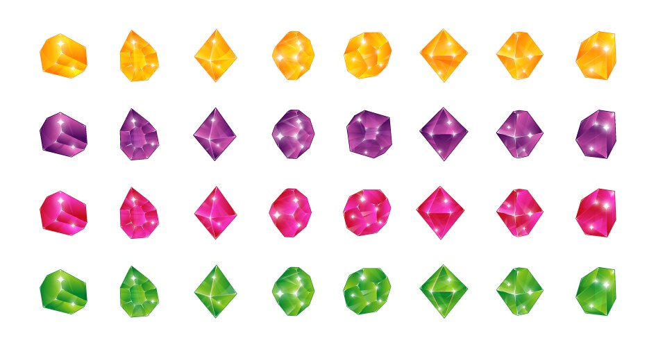 Gems pile cartoon Royalty Free Vector Image - VectorStock