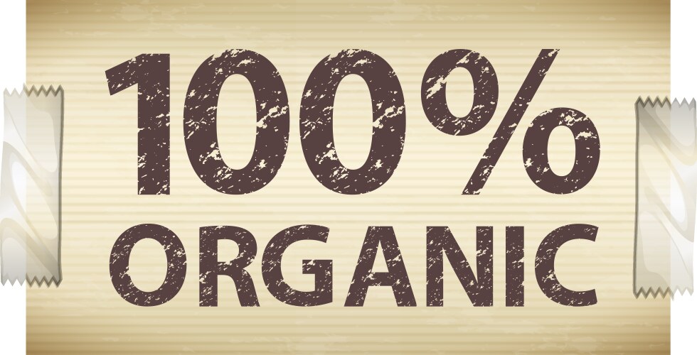 100 pure sign or stamp Royalty Free Vector Image