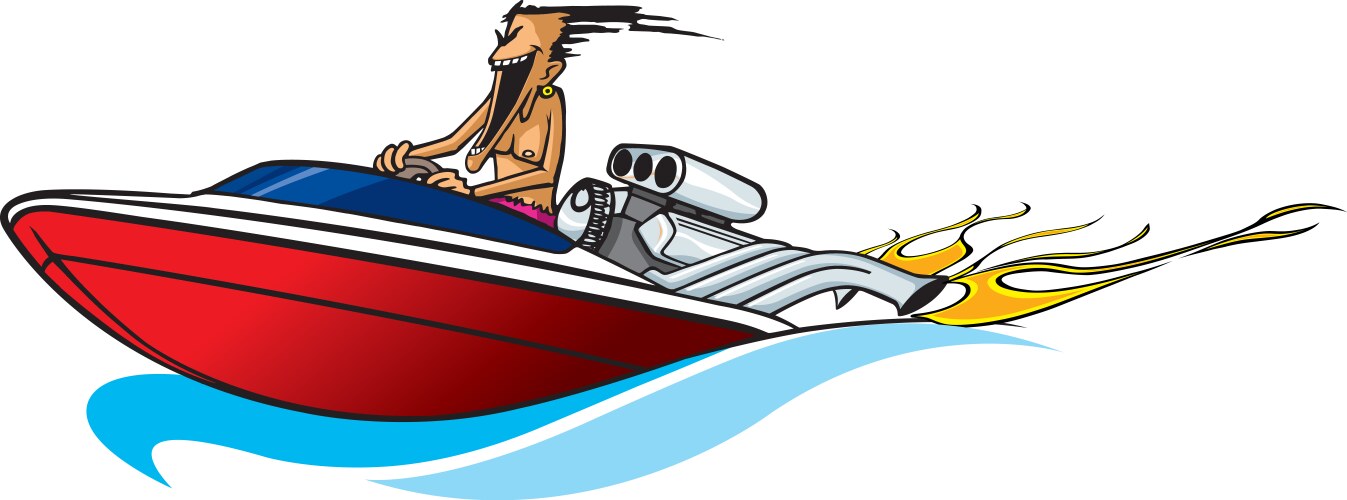 Boat cartoon Vector Images & Graphics for Commercial Use | VectorStock