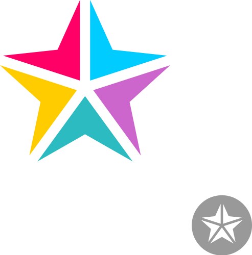 Ster Logo Cloud Star Logo Template