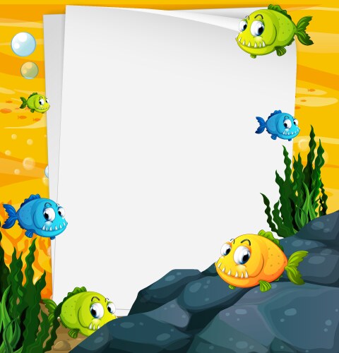 Animals with a blank sign paper Royalty Free Vector Image