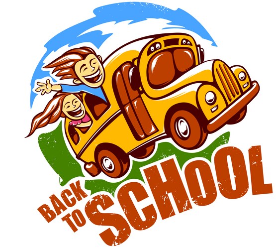 Logo for school bus Royalty Free Vector Image - VectorStock