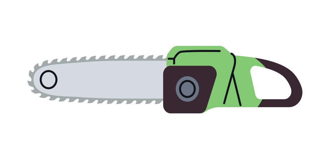 Red Chainsaw Drawing Royalty Free Vector Image