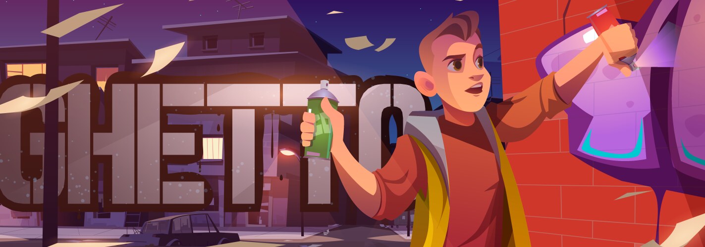 Cartoon Ghetto Vector Images (over 1,400)