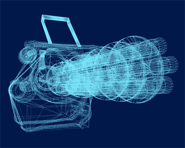 Gun Wireframe Vector Images (over 280)