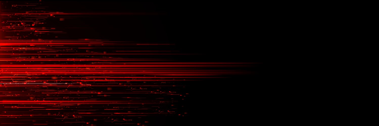 Red light lines on black background Royalty Free Vector