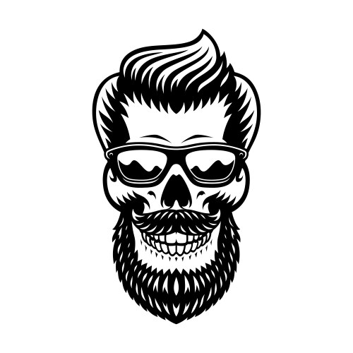 Skull with Beard Vector Images (over 6,600)