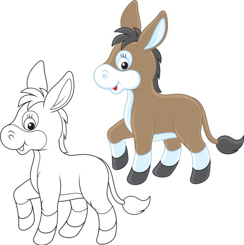 Donkey Outline Vector Images (over 2,100)