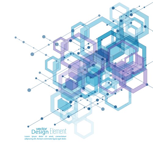 Virtual abstract background Royalty Free Vector Image