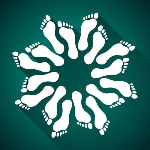 Barefoot Royalty Free Vector Image - VectorStock